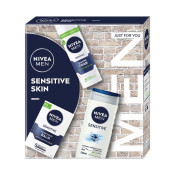NIVEA MEN SENSITIVE SKIN vyrų kosmetikos rinkinys - Eurokos