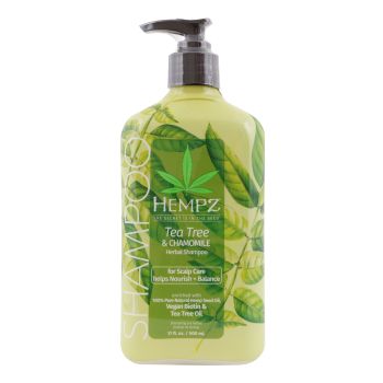 HEMPZ TEA TREE & CHAMOMILE plaukų šampūnas, 500 ml - Eurokos