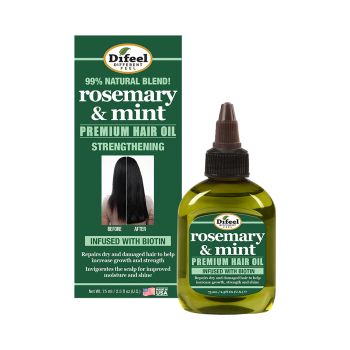 DIFEEL ROSEMARY & MINT PREMIUM plaukų aliejus, 75 ml - Eurokos
