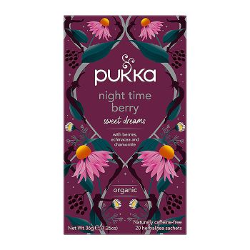 PUKKA ORGANIC NIGHT BERRY arbata, 20 vnt. - Eurokos