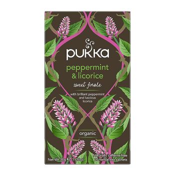PUKKA PEPPERMINT & LICORICE arbata, 20 vnt. - Eurokos