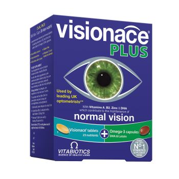 VITABIOTICS VISIONACE PLUS, 28 tabletės ir 28 kapsulės - Eurokos